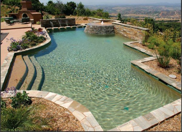 Earth Tone Pool - C&R Pool Plastering