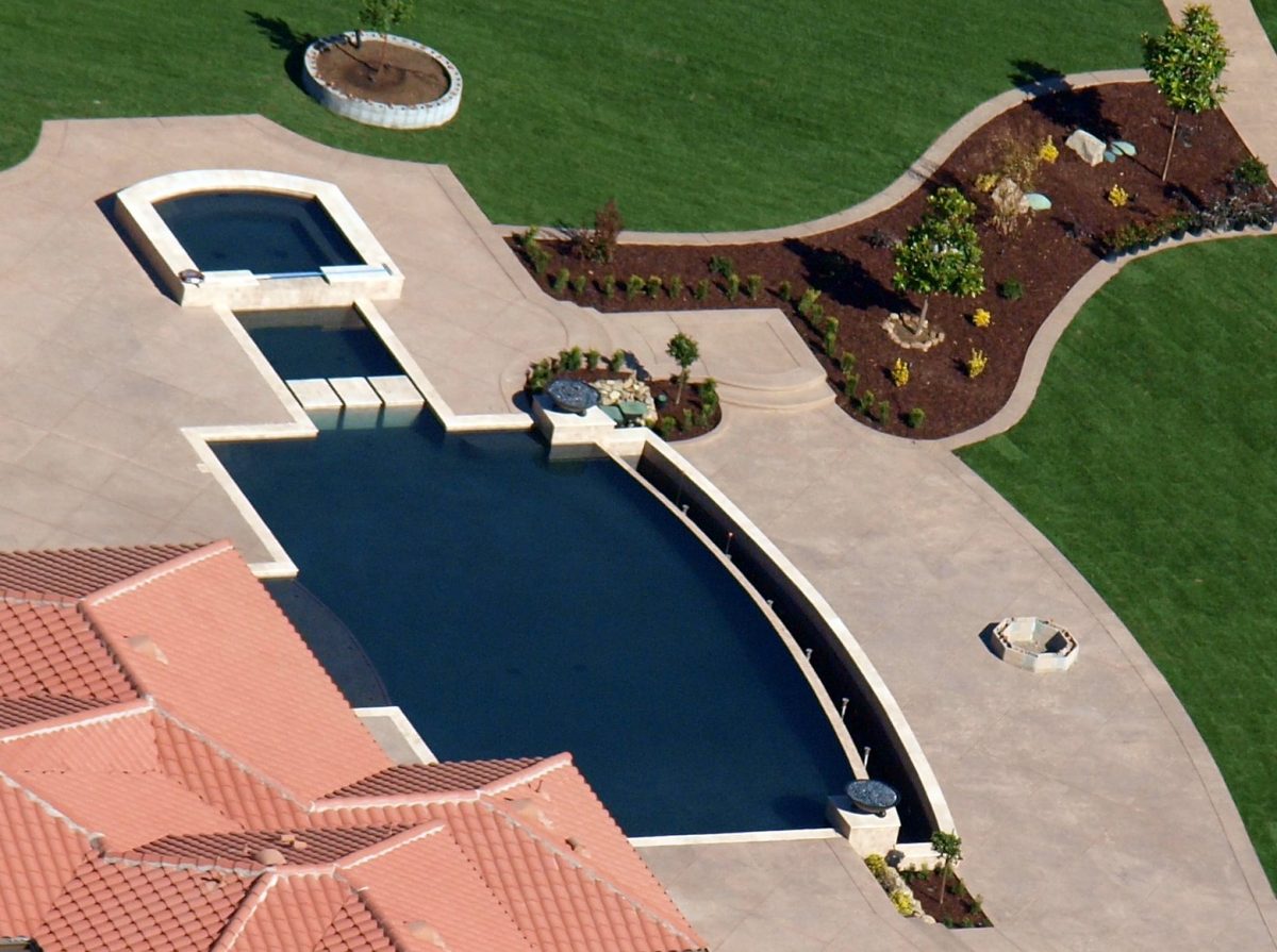 Dark Finish Pool - C&R Pool Plastering